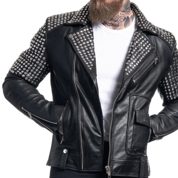 master | Jackets & Coats | Master Hellraiser Leather Jacket Black Xl ...